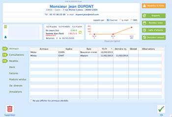 La fiche client - Wiki Bourgelat